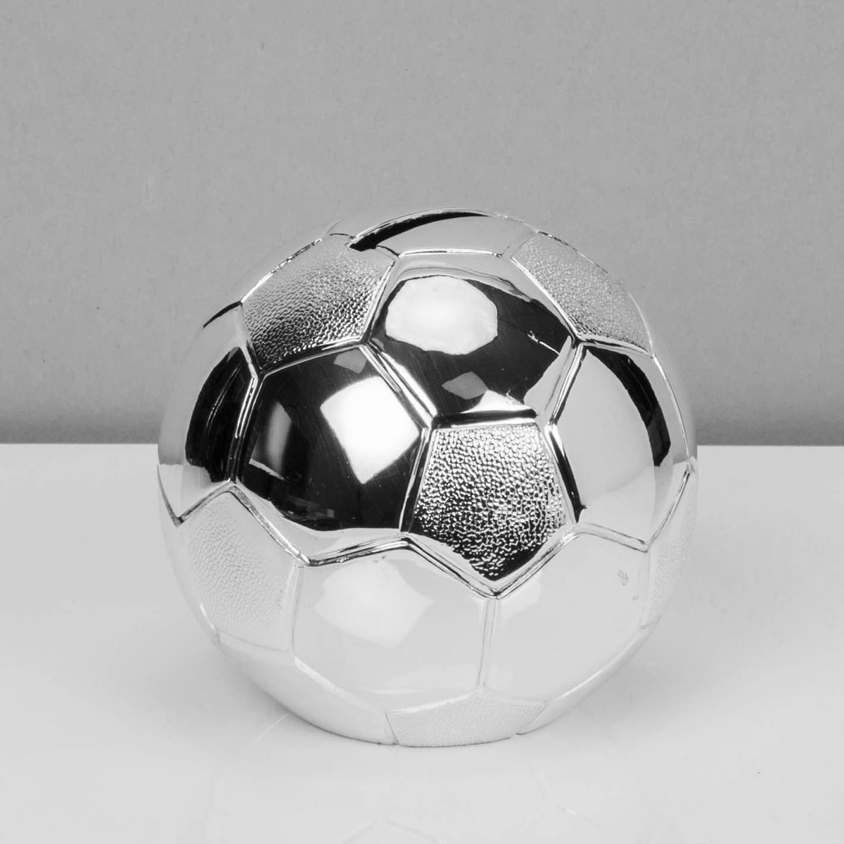 Silver Plated Football Money Box — Lovely Libby's